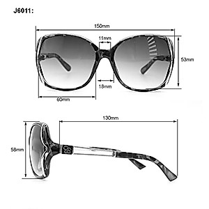 Jessica Simpson Women's J6011 Beautiful Butterfly Sunglasses with UV400 Protection - Glamorous Sunglasses for Women, 60mm