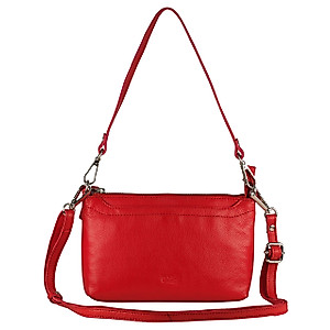 Mou Meraki Genuine Leather Crossbody Purse and Handbags - Crossover Bag Over the Shoulder Women