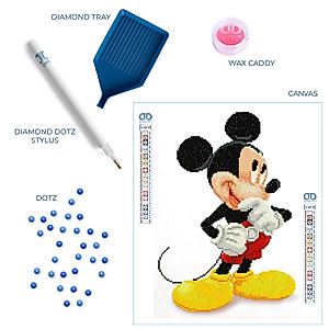 DIAMOND DOTZ ® - Mickey Wonders Diamond Painting Artwork Kit, Disney Diamond Art, Disney Diamond Painting, Diamond Art Kits for Adults Disney, Diamond Painting Easy, Diamond Painting Disney
