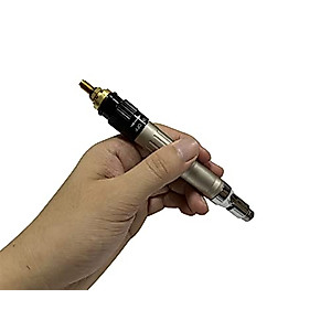 VOTOER 1/8" (3mm) and 3/32" (2.38mm) Pneumatic Air Micro Die Grinder Polishing Tool Kit, 3mm Chuck Pencil Type Rotary Engraving Cutting Grinding Tool Set, 70000RPM