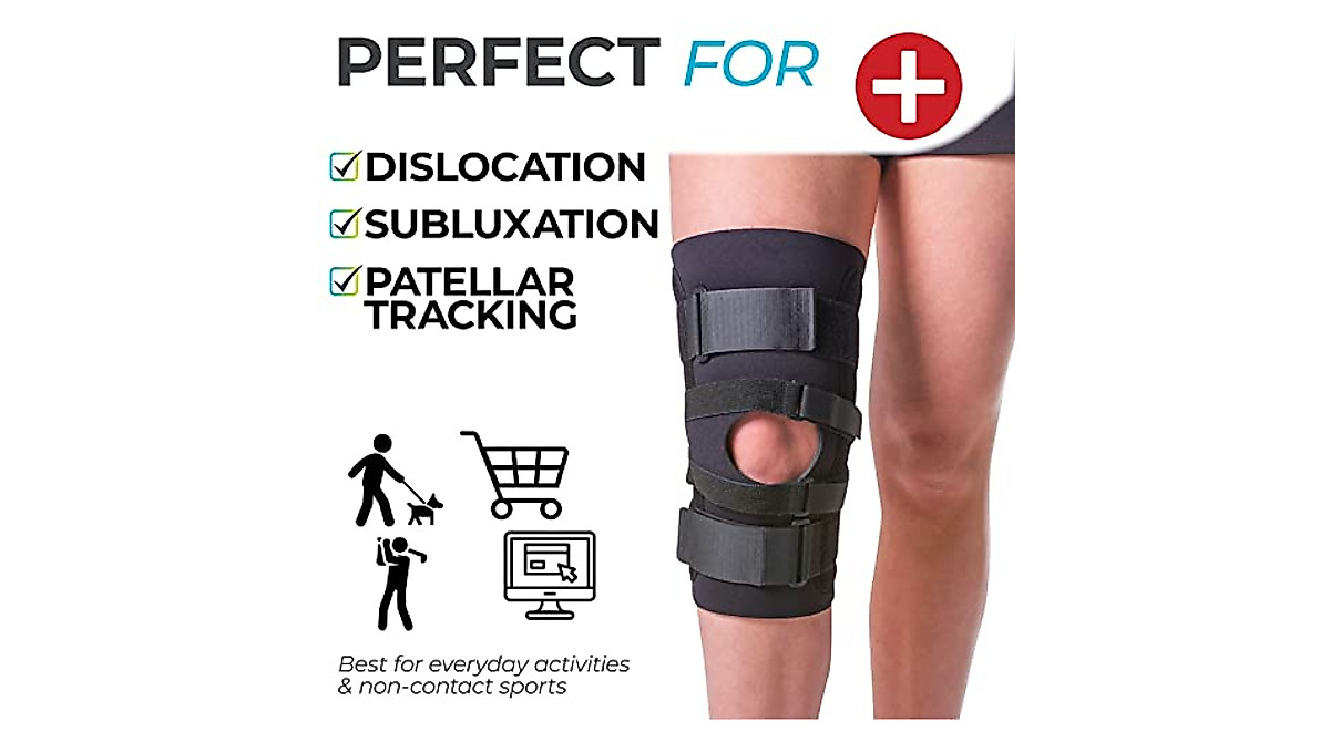 BraceAbility J Patella Knee Brace - Support & Pain Relief for Kneecap