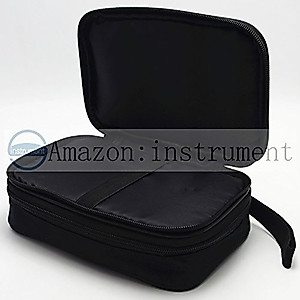 TestHelper TH19 Double Layered Padded Carrying Zipper Soft Case with Wrist Strap Use for Multimeter Meter