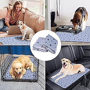Non-Slip Washable Pee Pads for Dogs, 2 Pack Large 36"x41" Ultra-Absorbent and Leak-Proof Reusable Potty Training Pads for Dogs and Cats Puppy Pads of Add 8 Lanyards