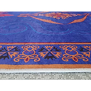 Aladdin Rug, Aladdin, Magic Carpet, Fantastic Rug, Living Room Rug, Kids Room Rug, Ethnic Rug, Minimalist,Custom Rug, Floor Rug, Area Rug p387 (1.6x1.9 feet-50x60cm), 1.6x1.9 feet-50x60cm(MatSize)