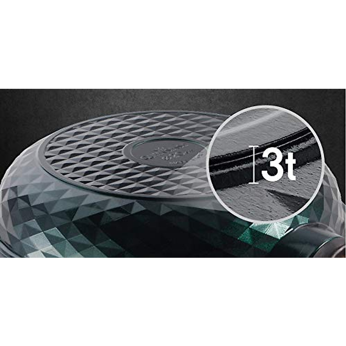 Queensense Premium Titanium 5-Coated Non-Stick Frying Pan Wok 30cm