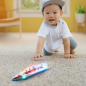 ArtCreativity Light Up Transparent Toy for Kids (Large Train)