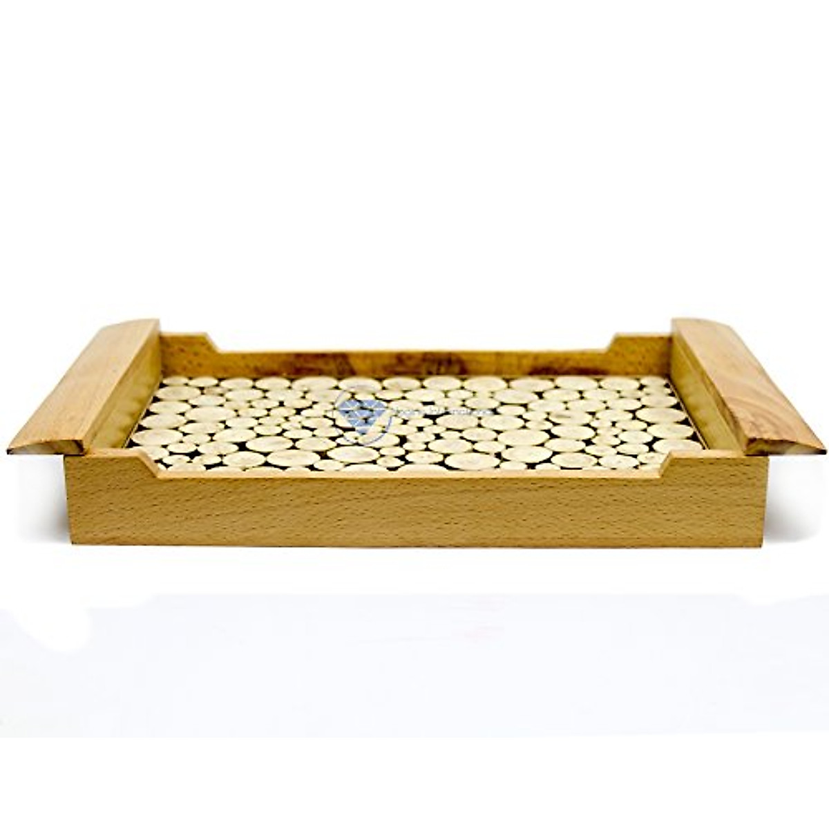 Premium Wood Crafted Steamed Beech Wooden Serving Tray | Kitchen Decor Food Cart | Nautical Gifts | Nagina International