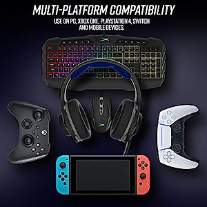 Premier Accessory Group Stereo Headphones, Gaming Headset for Mobile Phones, PC, PS4, and Xbox (AL2000)