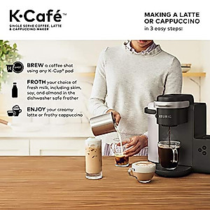 Keurig K-Café Single Serve & Carafe Coffee Maker with Starbucks Medium Roast Variety Pack, 96ct K-Cup Pods