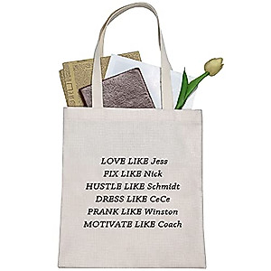 TSOTMO Girl TV Show Inspired Gift Novelty canvas tote bags Girl TV Series Fans Gift Girl (Love canvas)