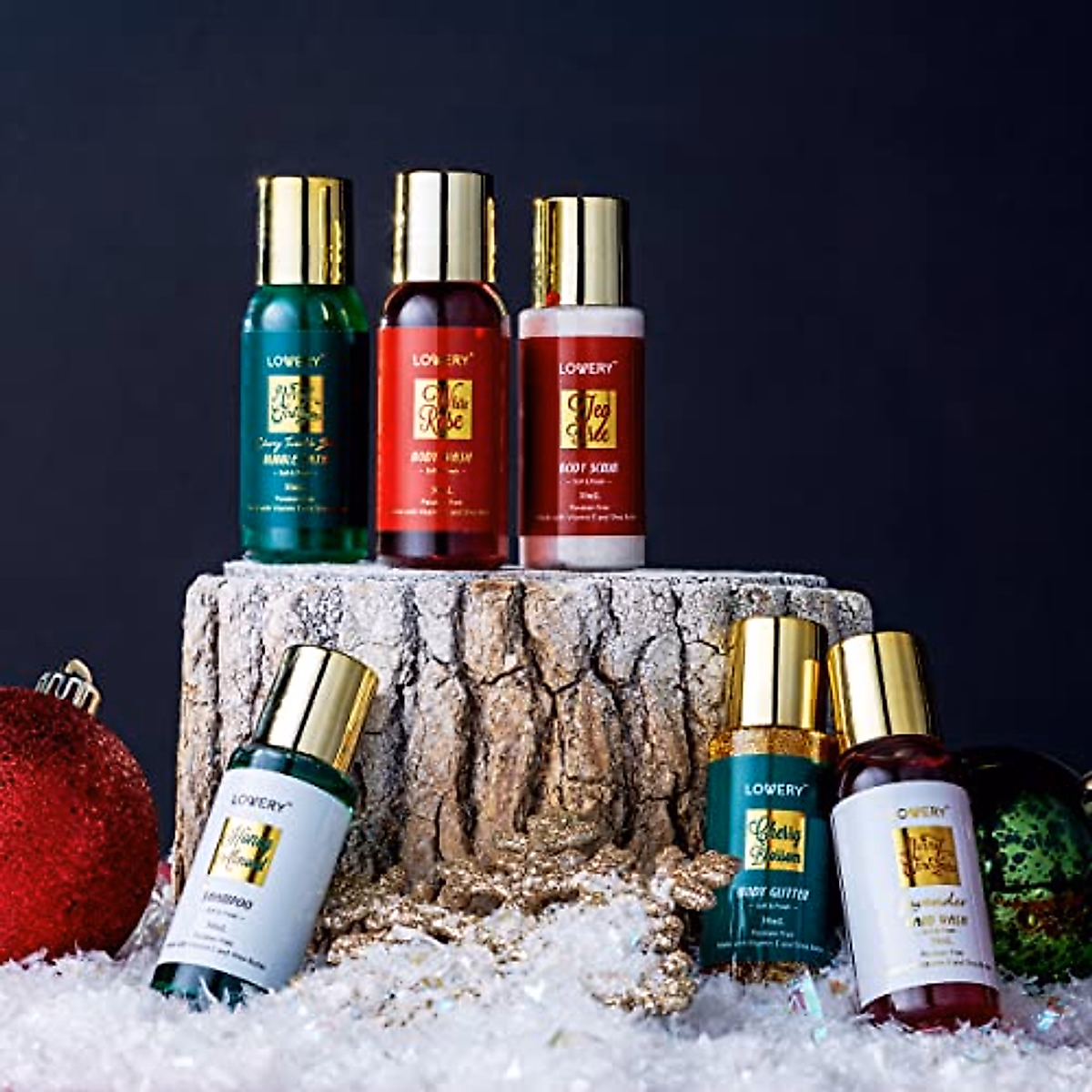 LOVERY 2022 Limited Edition Advent Calendar, Christmas Advent Calendar for Adults, for Women & Men, Stocking Stuffers Ideas, Beauty & Spa Advent Set, Countdown Calendar, 24pc Bath & Body Care