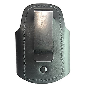 The BATCLIP (Black) - Premium Leather Handmade Clip-on Stethoscope Hip Holder; no More Neck Carrying, Loss, or Misplacement. Proudly Carry Your high-end Stethoscope with Taste and Style.