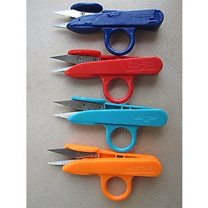 LOT OF 12PCS Random Color Sharp Point Quick-Clip Lightweight Speed Cutting Scissor for Sewing (Random Color)