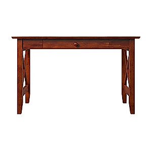 AFI Lexi Desk with Drawer and Charging Station, Walnut