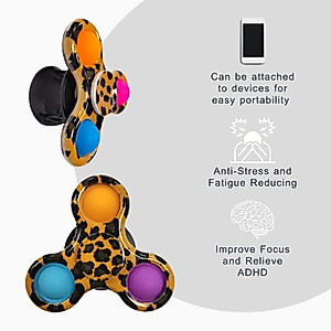 Pop Fidgit Spinner Phone Stand Holders, 360°Rotation Spinner Phone Grip Holder Fidget Toy Pop Phone Ring for Kids, Teens, Adults for iPhone/iPad/Smartphones/Tablets