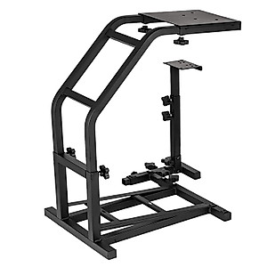 VEVOR Racing Simulator Cockpit Height Adjustable Racing Wheel Stand with fit for Logitech G25, G27, G29, G920 Racing Wheel and Pedals Not Included