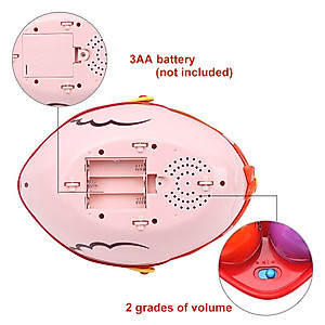 PUSITI Baby Toys Electronic Learning Toys for 2 3 4 5 Years Old Toddlers Kids Education Music Toys Easter Eggs and Hen Basket Musical Toys for Boys and Girls Birthday Gift 18 Months and Up