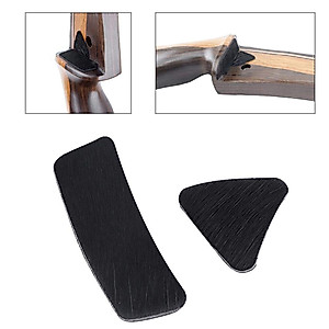 2PCS Hunting Archery Arrow Rest Silent Plate Adhesive Patch for Traditional Longbow Recurve Bow Rest Sticker