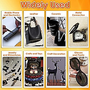 Upgrade T-7000 Black Adhesive Glue for Phone, Cridoz 110ml Waterproof Jewelry Glue Precision Craft Adhesive for Cell Phone Screen Repair Glass Wood Crafts Metal and Stones