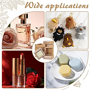 BENECREAT 12 Packs Small Square Brown Kraft Boxes Heavy Duty Paper Gift Box with Clear PVC Windows 3.3x3.3x1.2 for Party Favor Treats, Bakery, and Jewelry Packaging