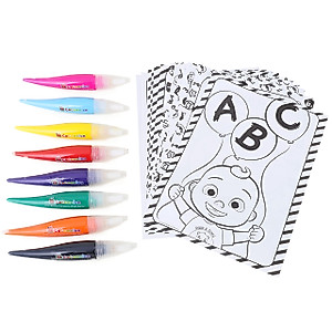 Toyland® Cocomelon Squeezy Paint Set Including 8 Paints, 10 Colouring Sheets & 5 Art Sheets - Cocomelon Toys