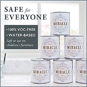 AMY HOWARD AT HOME - One Hour Miracle Paint - Water-Based Enamel Paint - Scrubbable Eggshell Finish Furniture Paint - All In One Paint - No Stripping, Sanding, or Priming - 32 OZ - Bergere Blue