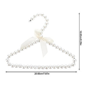 Balacoo Baby Clothes Rack Metal Hangers Metal Clothes Hanger Pet Clothes Hangers Pearl Beads Dog Apparel Hangers Anti- Slip Baby Coat Hangers for Dog Cat Baby Toddler Small Coat White s