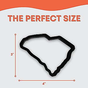 South Carolina State Cookie Cutter with Easy to Push Design (4 inch)