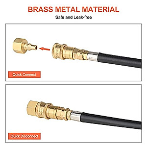 CAMPLUX 5L 1.32 GPM Outdoor Portable Propane Tankless Water Heater Set with 5 Ft Quick Connect Propane Regulator Hose