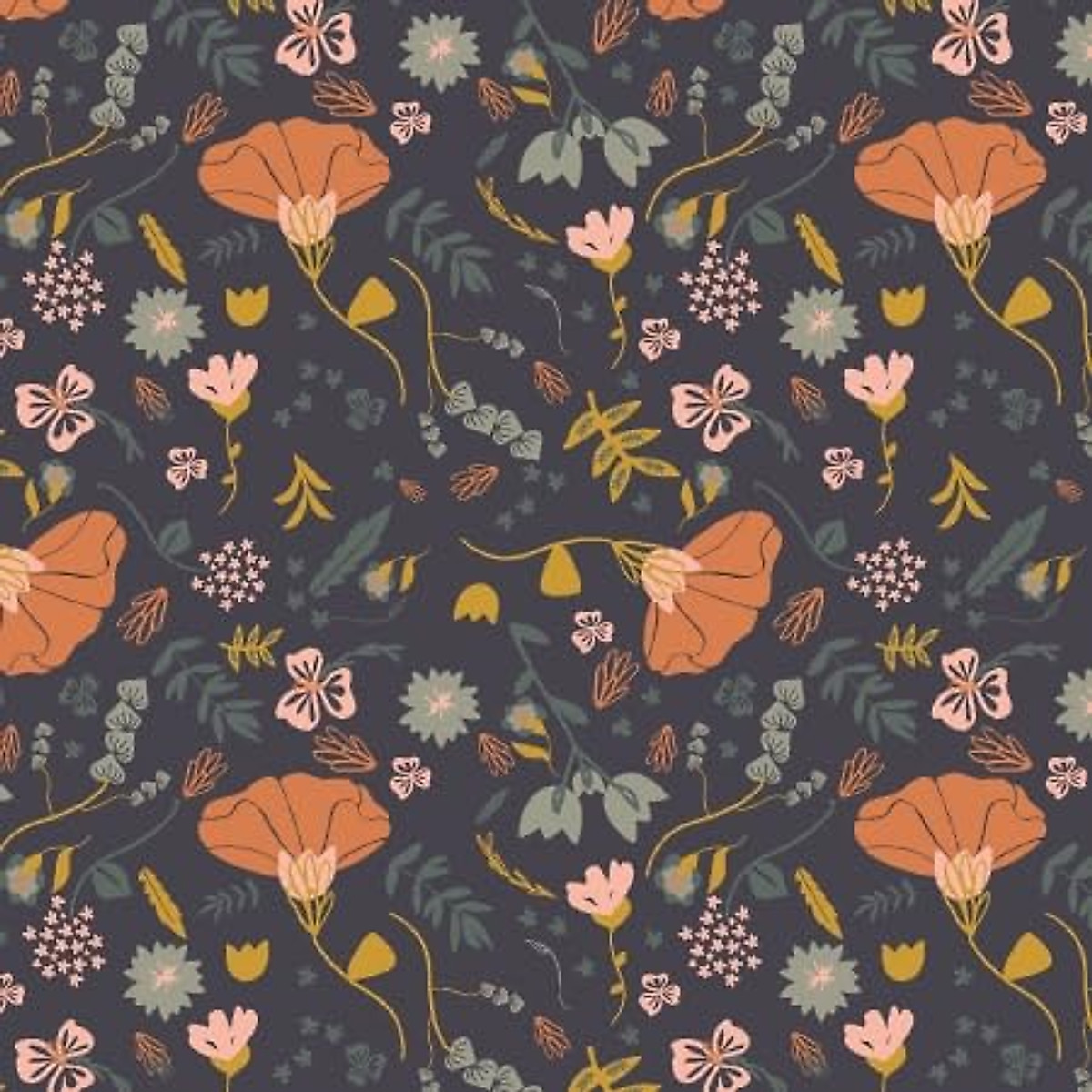 Canyon Springs Fat Quarter Bundle (18 Pieces) by Ash Cascade for Cotton and Steel 18 x 21 inches (45.72 cm x 53.34 cm) Fabric cuts DIY Quilt Fabric