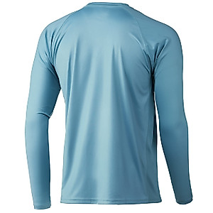 HUK Men's Standard Pursuit Long Sleeve Sun Protecting Fishing Shirt, Work-Porcelain Blue, X-Large