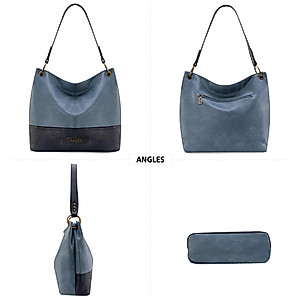 Wrangler Hobo Bags for Women Leather Hobo Purses Shoulder Bag Tote Bag Womens Purses and Handbags WG20-918JN