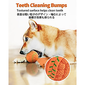 SCHITEC Squeaky Dog Toys, [4 Pack] Interactive Dog Balls with Squeaker for Medium Dogs, 2.8'' Soft Latex Rubber Bouncy Fetch Play Ball Toy