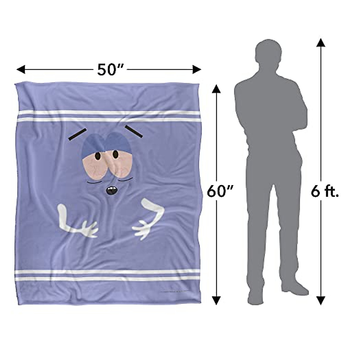 South Park Towelie Queasy Officially Licensed Silky Touch Super Soft Throw Blanket 50" x 60"