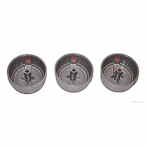Weber 67029 Set of 3 Main Burner Control knobs Spirit II 310 Series Grills, Model Years 2017 and Newer.