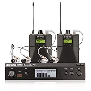 Shure PSM300 P3TRA215TWP Pro Wireless in-Ear Personal Monitor System with SE215-CL Earphones - Twinpack
