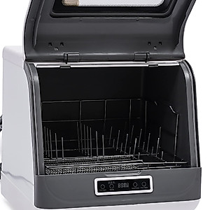 Countertop Dishwasher 3 Washing Program Programs Portable Dishwasher With 8-Liter Built-in Water Tank Mini Dishwasher for Small Sized Houses & Apartments & Dorms & Boats & Campers/RVS