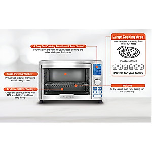 Gourmia Digital Stainless Steel Toaster Oven Air Fryer – Stainless Steel