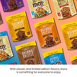 Brownie Brittle Sheila G's M&M Sweet Chocolate Crispy Snack-Rich Brownie Taste with a Cookie Crunch- 4 Oz Bag,(Pack of 6)