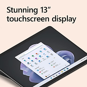 Microsoft QEZ00018 Surface Pro 9 13" Touch Tablet, Intel i5, 8GB/256GB, Graphite Bundle 365 Personal 15 Month Subscription