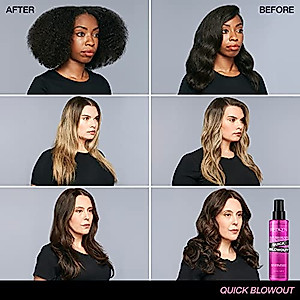 Redken Quick Blowout Heat Protection Spray | Blow Dry Primer Reduces Styling Time | Smooths & Adds Shine | Lightweight Blowdry Spray and Heat Protectant | For All Hair Types | 4.2 fl. oz.