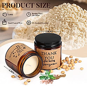 4 Pcs Thank You Candles 3.5 oz Scented Candles Employee Appreciation Gifts Thank You for Being Awesome Inspirational Candle for Teacher Coworker Nurse Women Gifts, 4 Fragrances