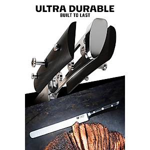 Dalstrong Slicing Carving Knife - 10 inch - Granton Edge - Gladiator Series Elite - Forged High-Carbon German Steel - G10 Handle - w/Sheath - NSF Certified