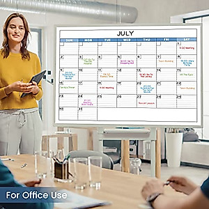 Large Dry Erase Calendar - Dry Erase Calendar for Wall, Undated Monthly Wall Calendar Laminated, 27.8"x 40", Blank Reusable Calendar Planner with Ample Daily Boxes, Notes for Home, Office, Classroom