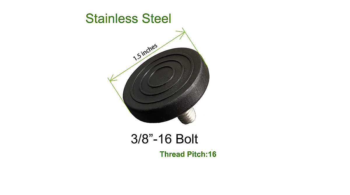 SINGTAN Stainless Steel Furniture Levelers - Pack of 4