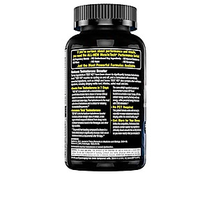 Testosterone Booster for Men MuscleTech Test HD Tribulus Terrestris for Men Max-Strength ATP & Test Booster for Men, Boost Free Testosterone Levels, 90 Pills