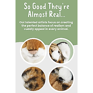 Living Nature Large Tiger Cub Stuffed Animal | Fluffy Tiger Animal | Soft Toy Gift for Kids | 12 inches