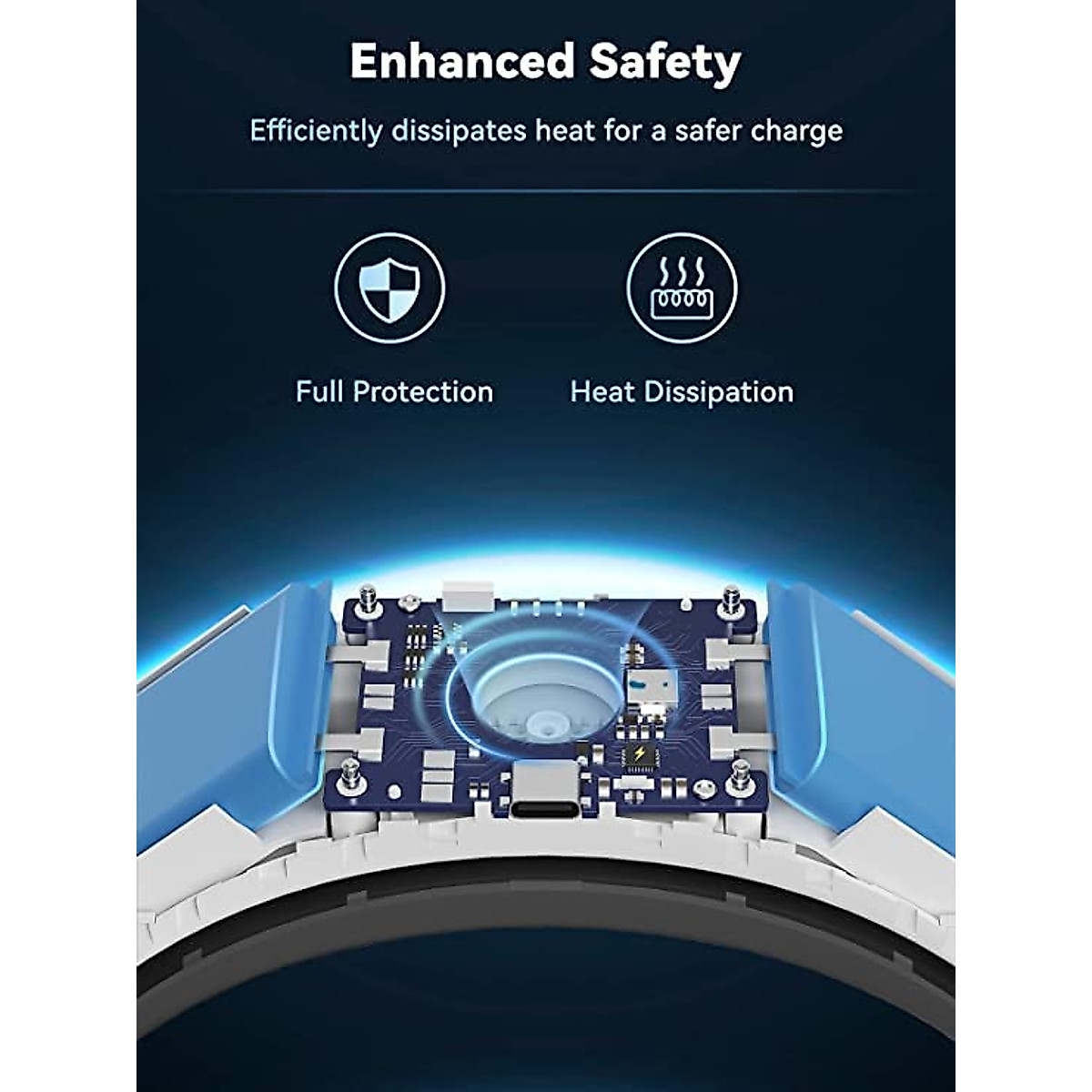 SINBEAUTIES Elite Strap Built-in 6000mAh Battery Pack Compatible for Oculus/Meta Quest 2, Fast Charging Power Supply can Balance Facial Pressure, Prolong Game Time and Improve Comfort (White)