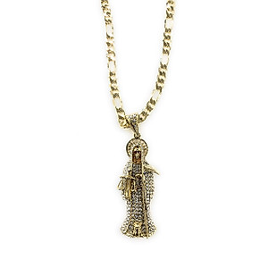 Santa Muerte Pendant/Chain Set