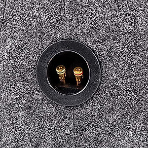 Q Power 15 Inch Heavy-Duty Single Vented Carpet Covered Durable Car Audio Vehicle Subwoofer Enclosure Woofer Box, Charcoal Gray